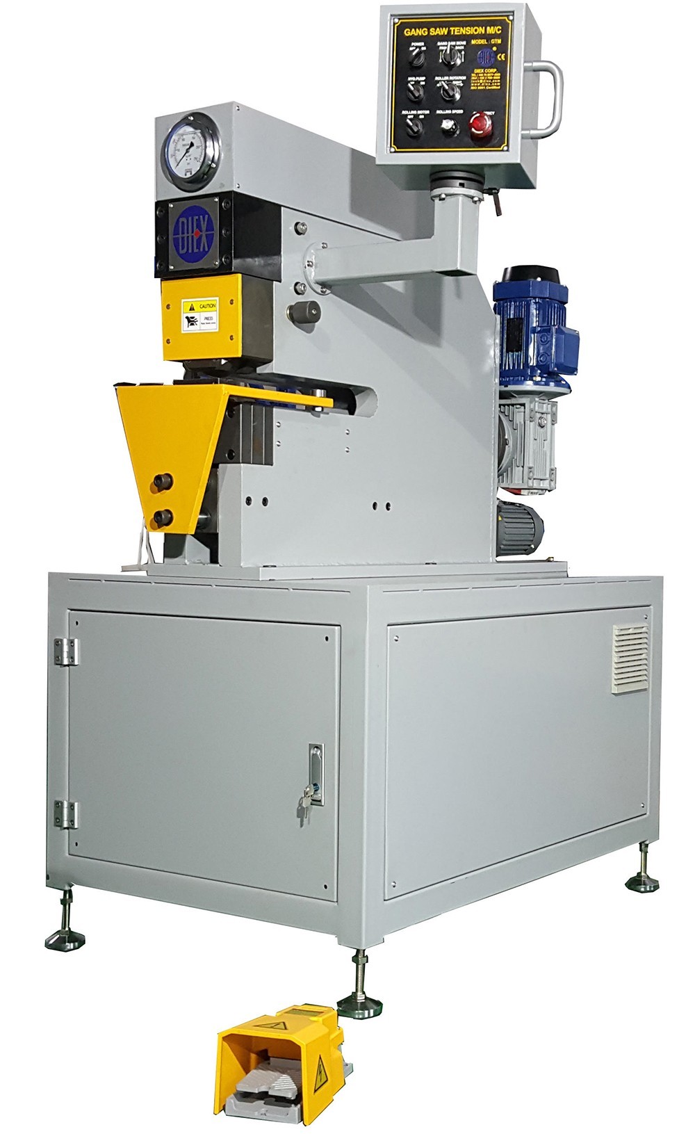 Tensioning Machine designed only for Gang Saw Blade with left and right ...